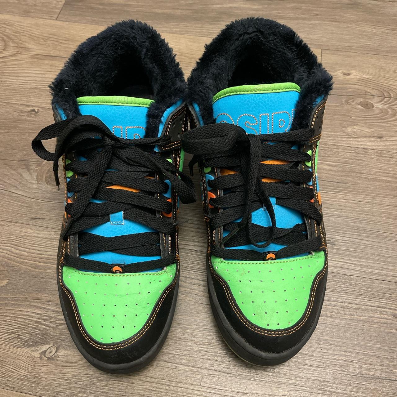 Y2K Osiris South Bronx Multicolor Skate Shoes Size... - Depop