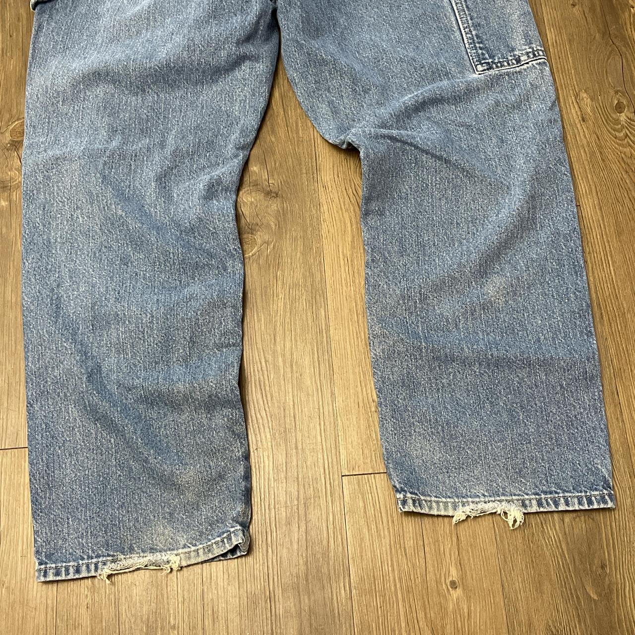 Essential Vintage Dickies Light Blue Denim Carpenter Depop