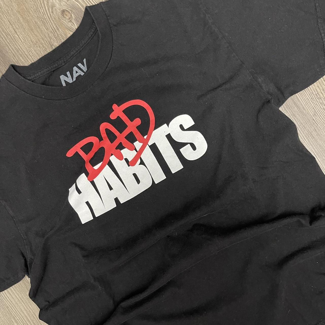 Authentic VLone Nav Bad Habits T-Shirt Size... - Depop