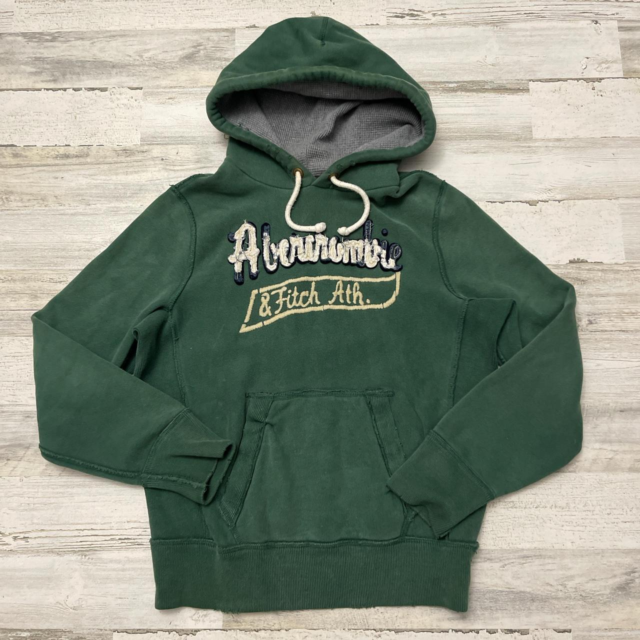Abercrombie & Fitch forest Green Distressed... | Depop