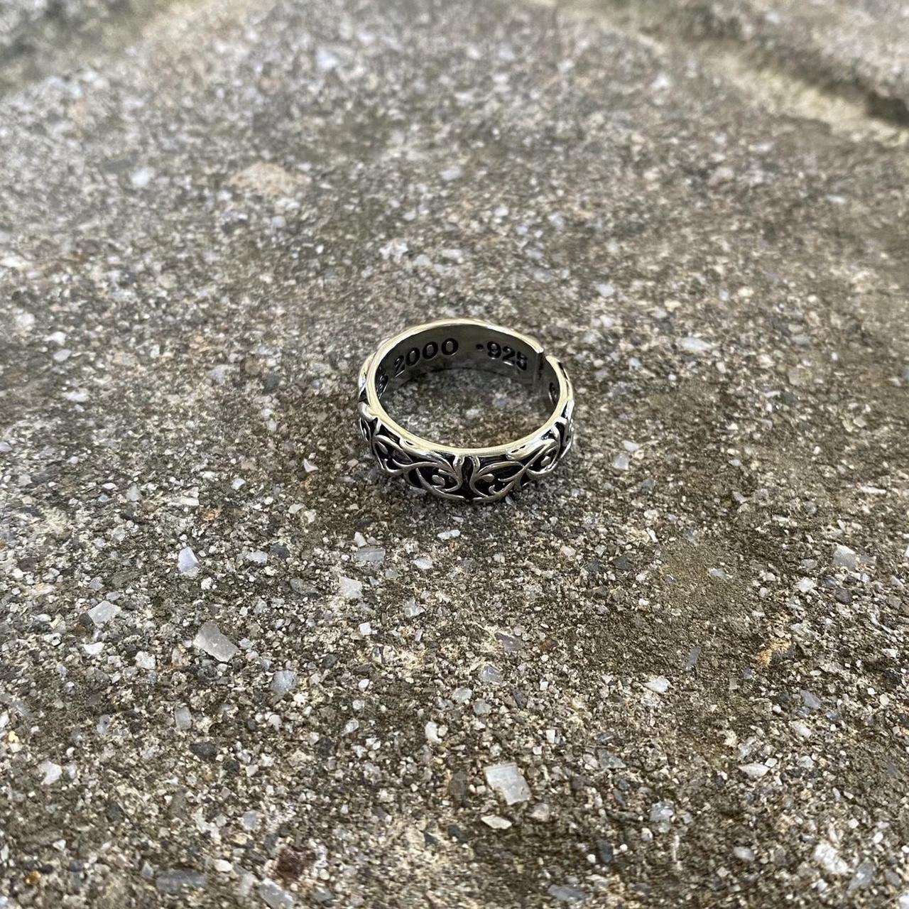 Chrome hearts inspired silver ring Amazing quality... - Depop