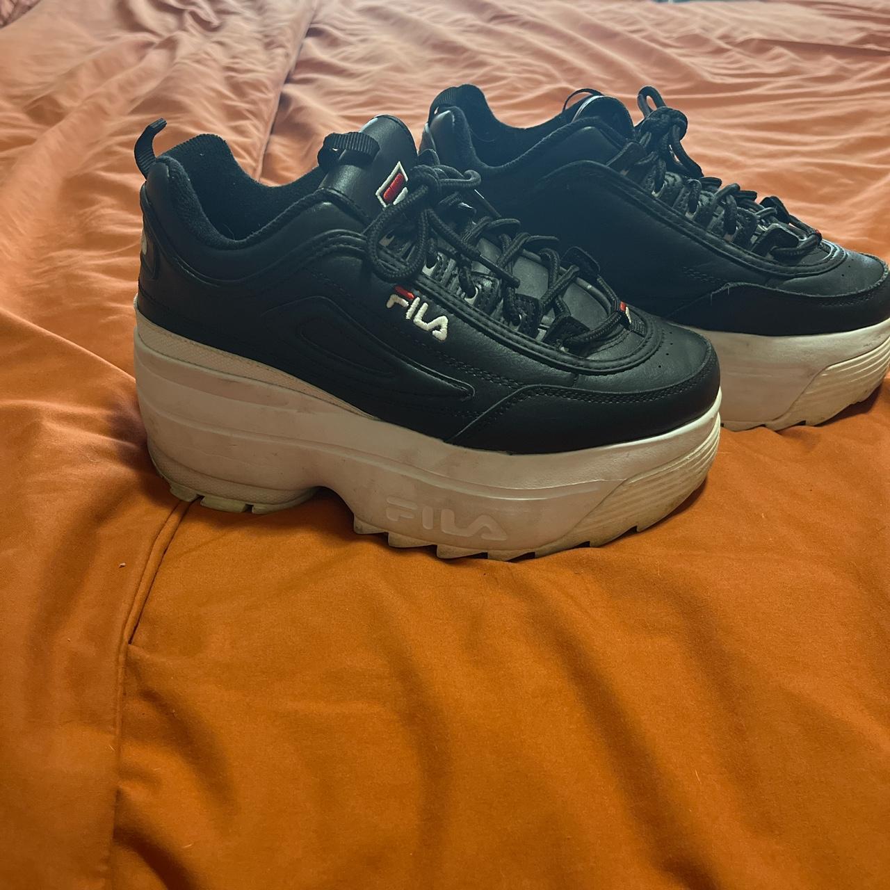Platform fila women’s size 8 well loved can be... - Depop