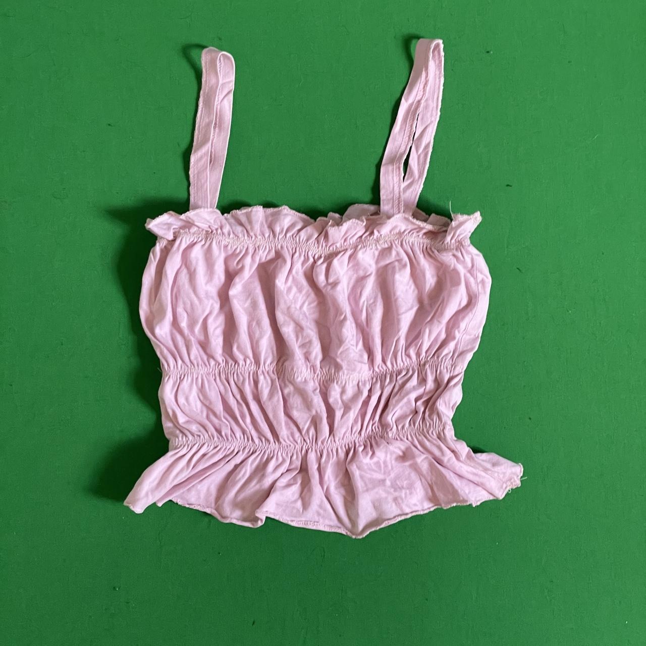Upcycled tube scrunch top Colour: Pink! Aus... - Depop
