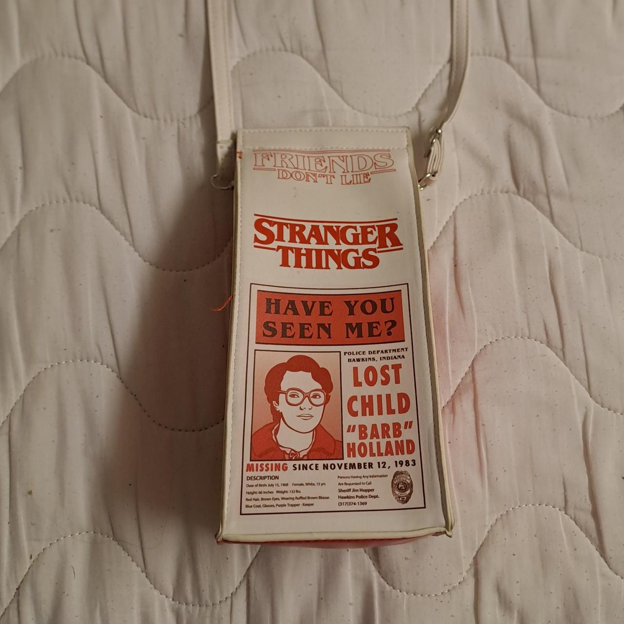 Stranger things milk carton shaped cross body bag... - Depop