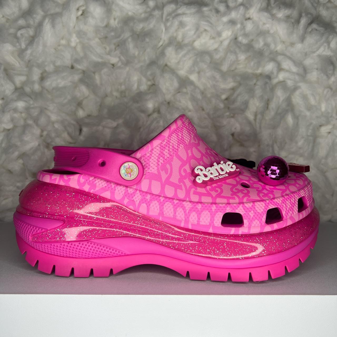 Barbie mega crush crocs Brand new in the bag Below... - Depop