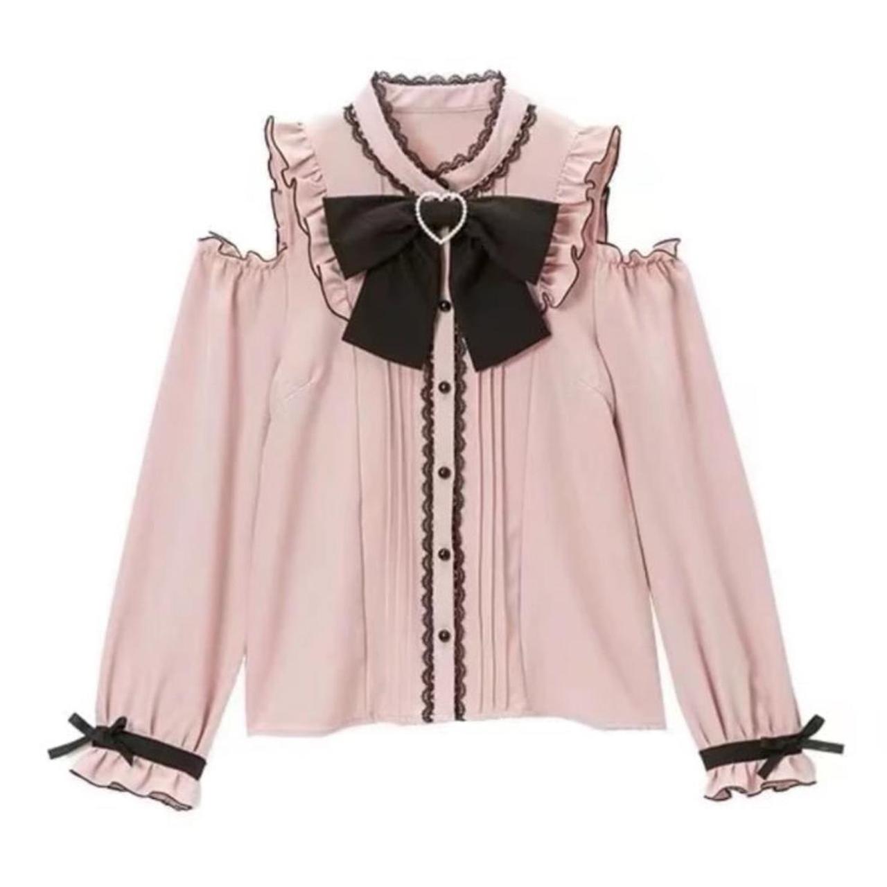 lolita jirai kei cosplay blouse top new cosplay... - Depop