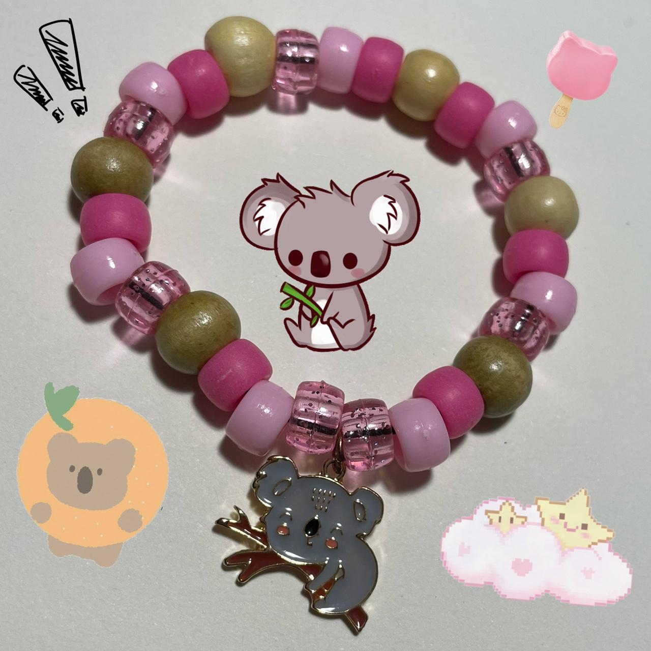 Cute kidcore baby koala bracelet !! Made with... - Depop