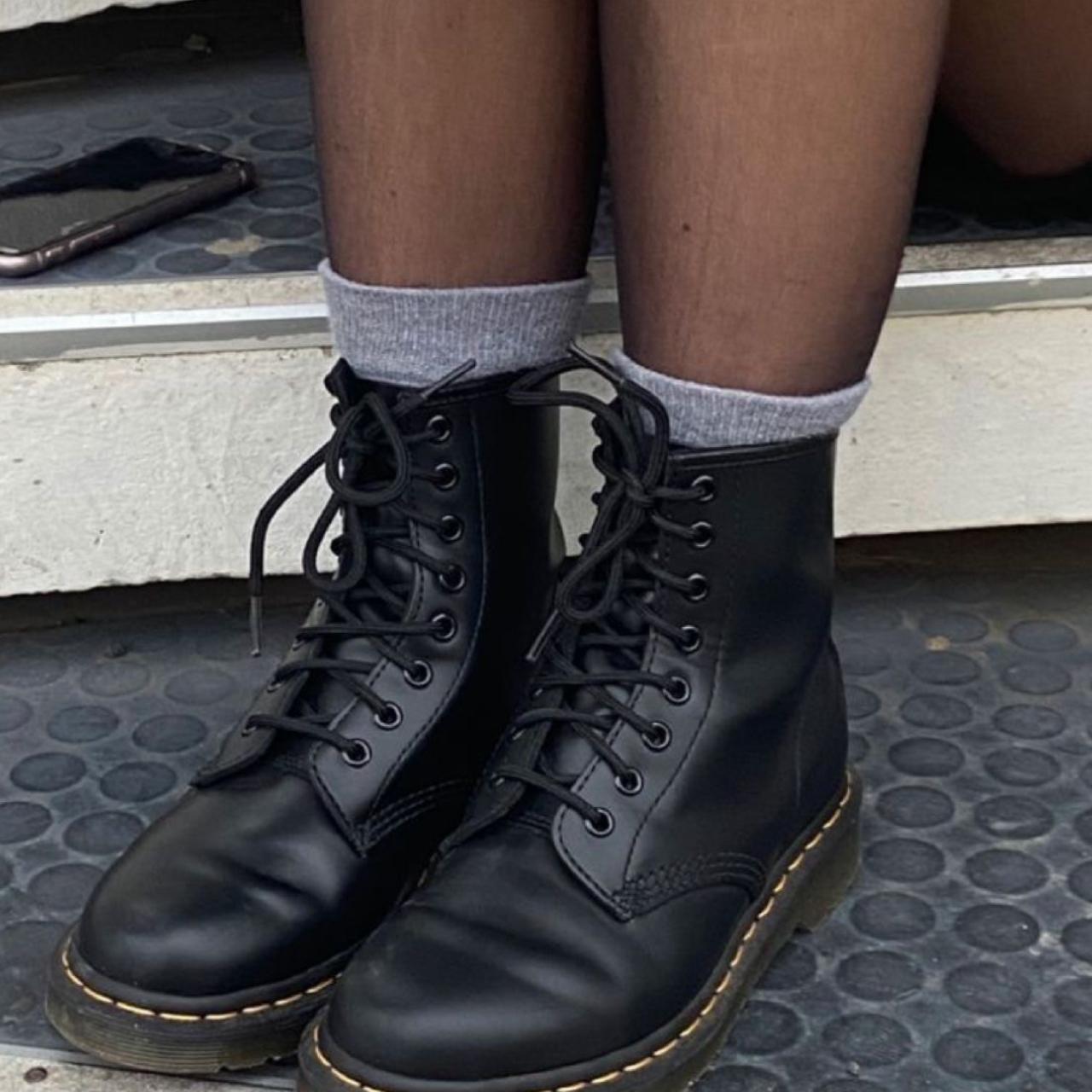 Black Dock Martin Boots - Depop