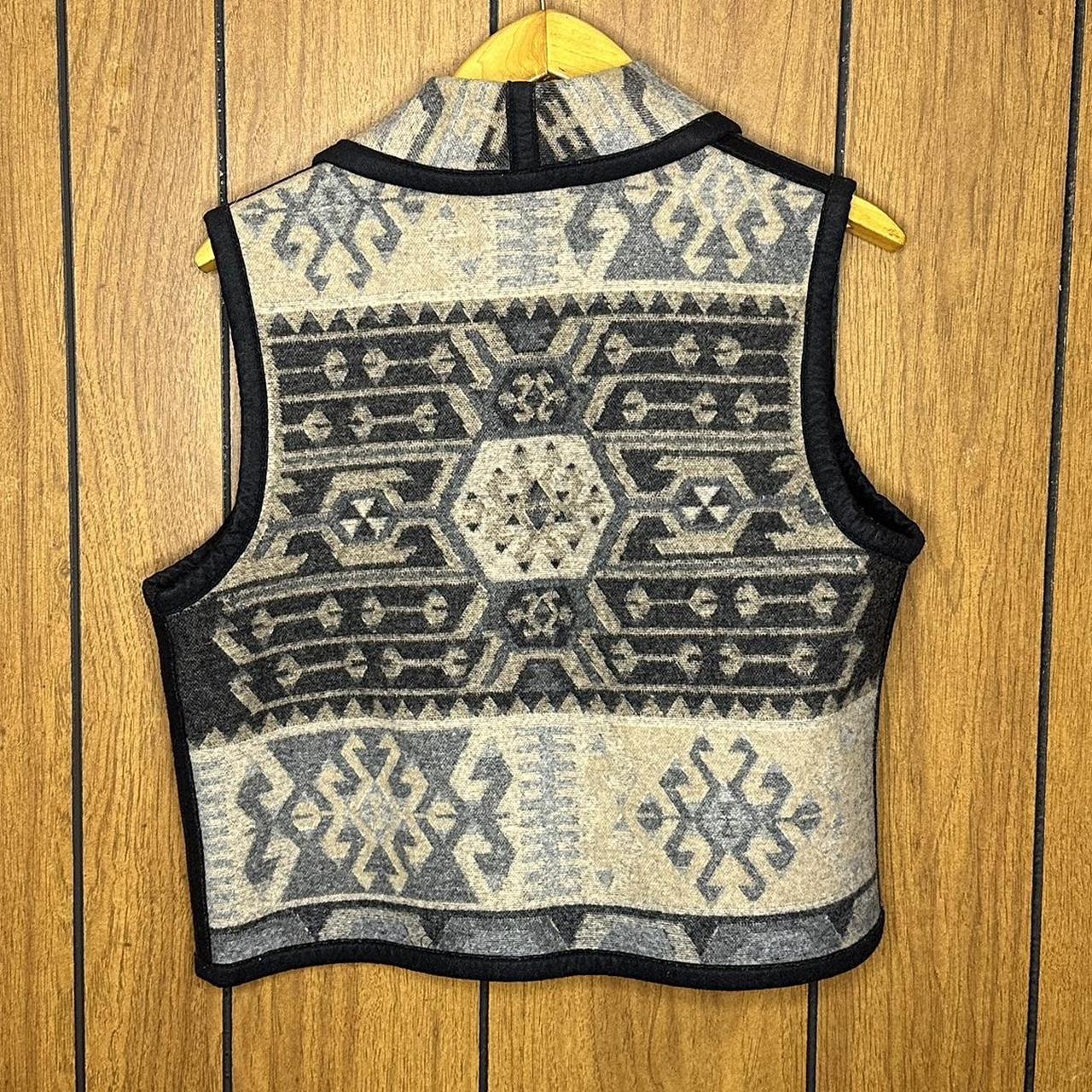 Vintage 90s Pendleton Aztec Vest Size Medium Made in... | Depop