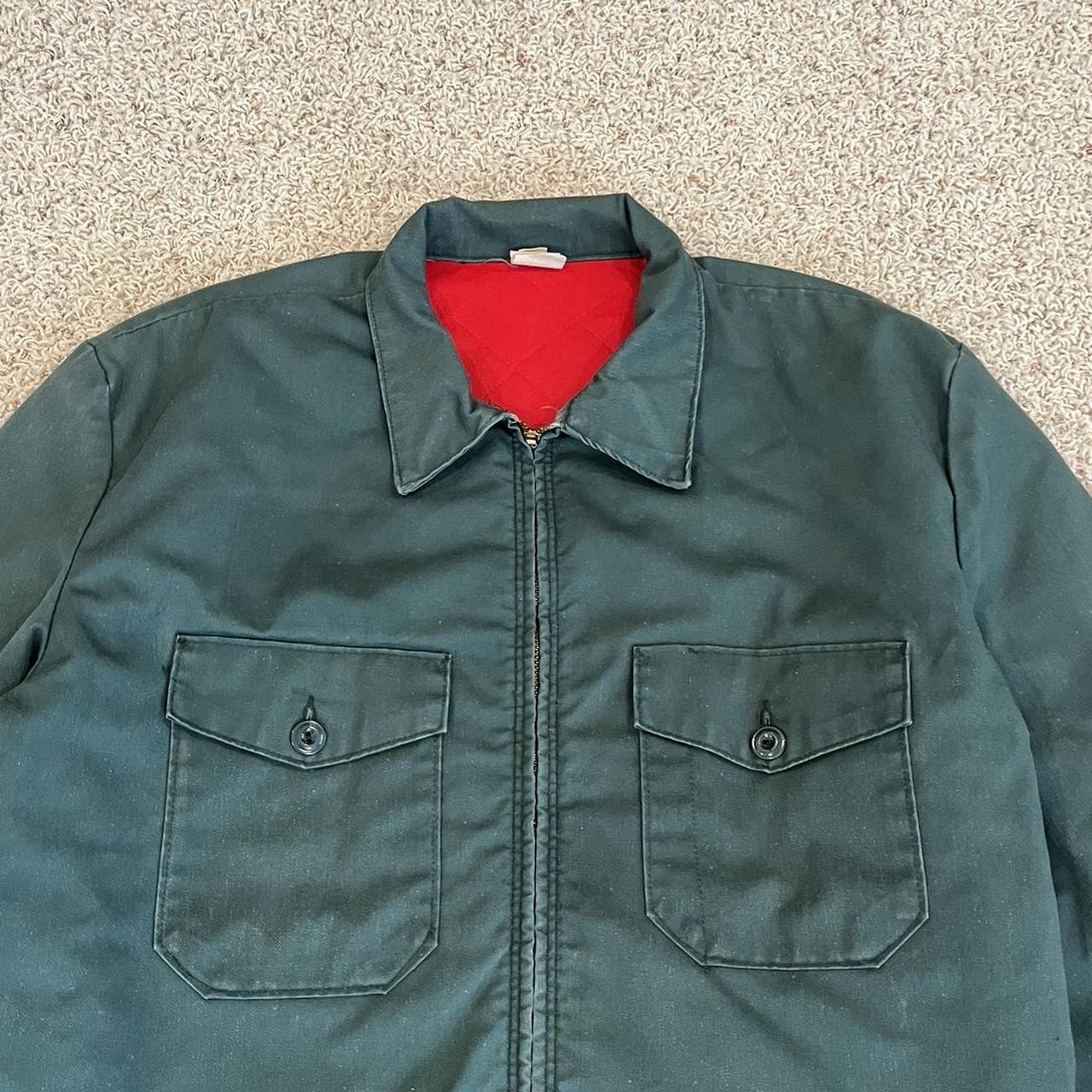 Vintage Chore Jacket Utility Carhartt Workwear Green... - Depop