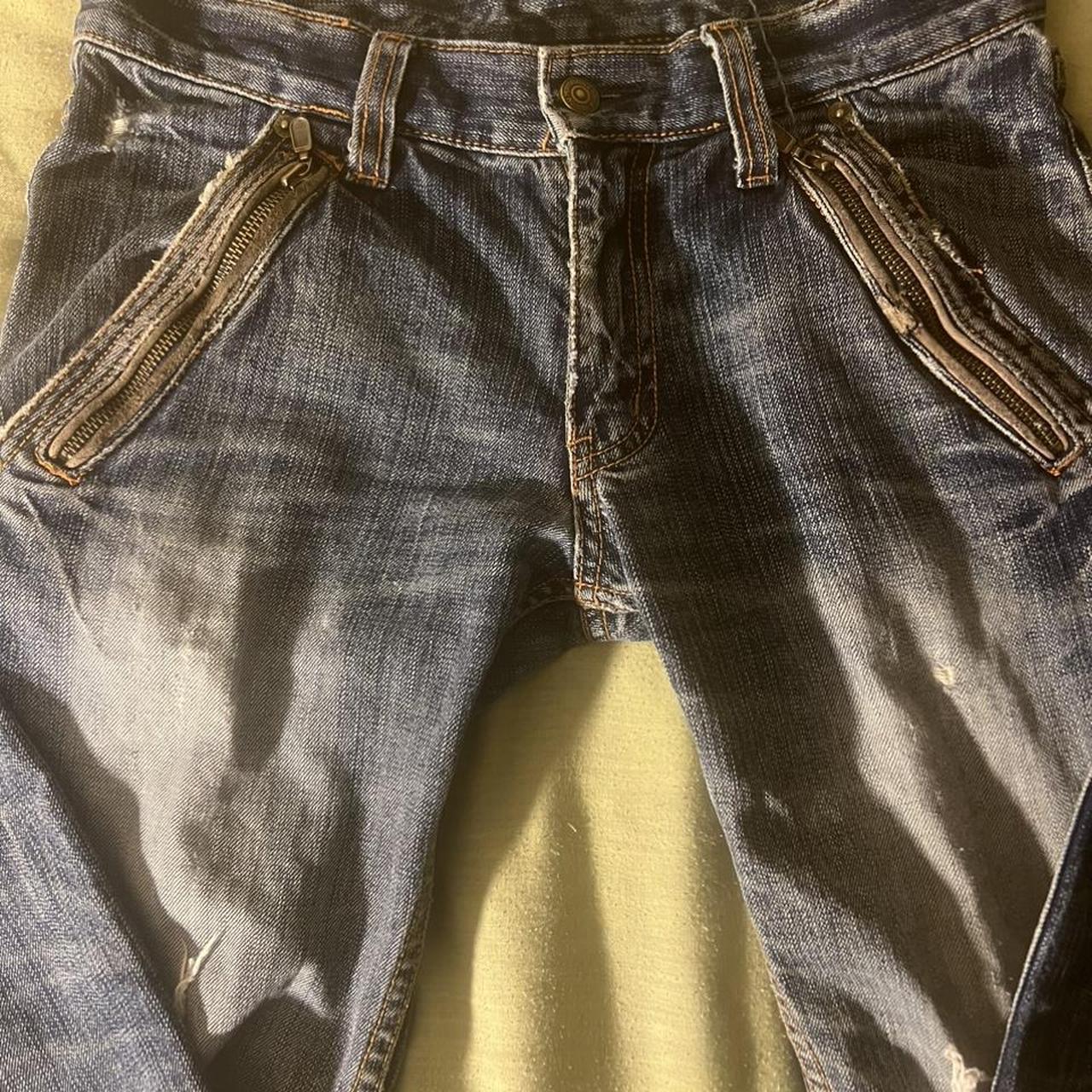 PPFM Distressed Denim Worn Once (Basically new,... - Depop