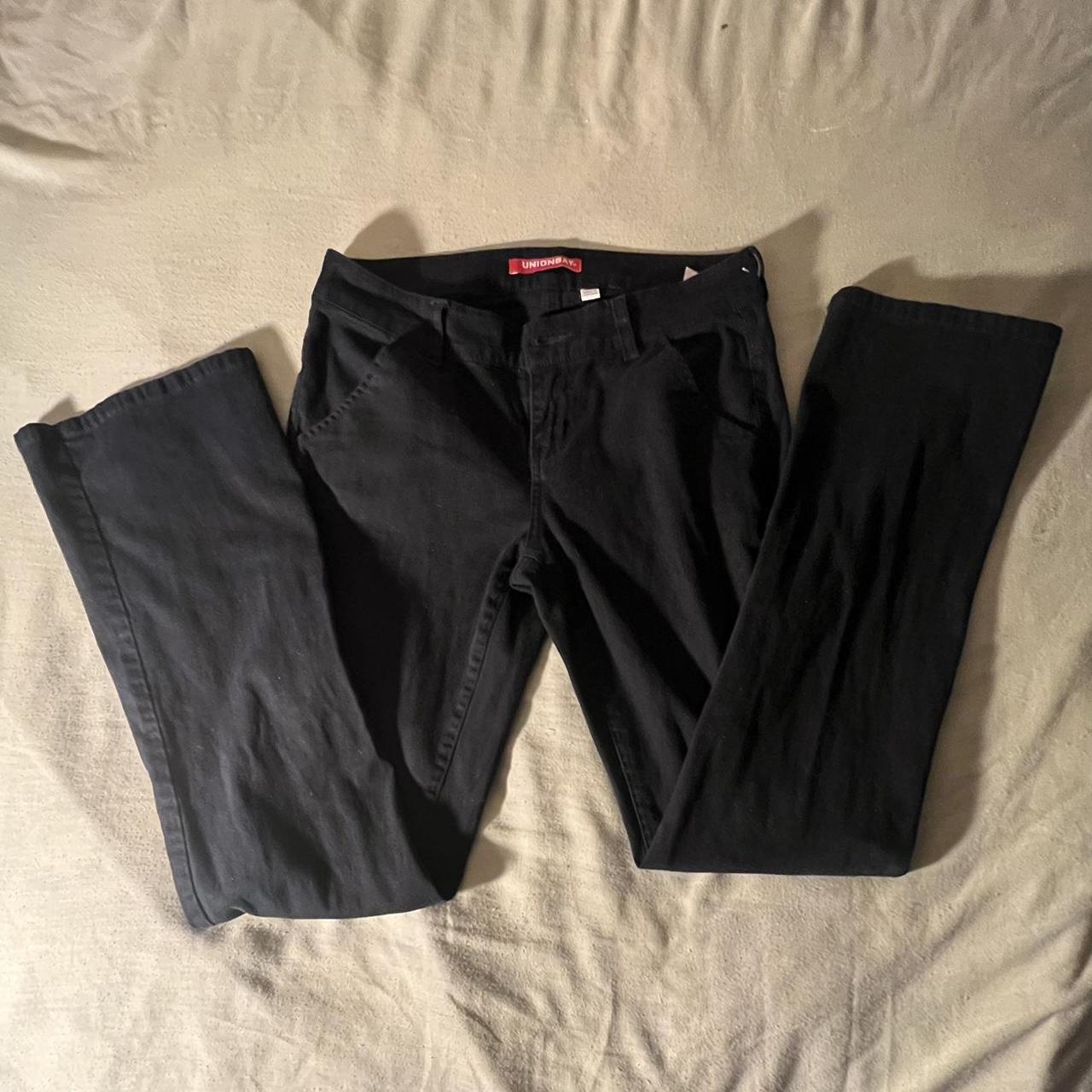 Black Skinny Flared Jeans Thrifted, Worn multiple... - Depop