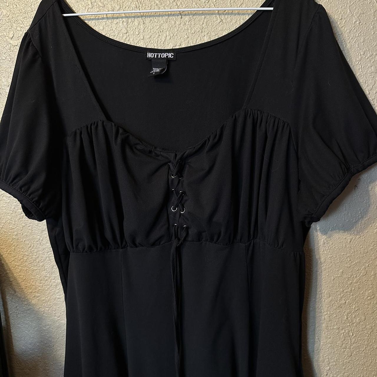 Hot Topic Women's Black Dress | Depop