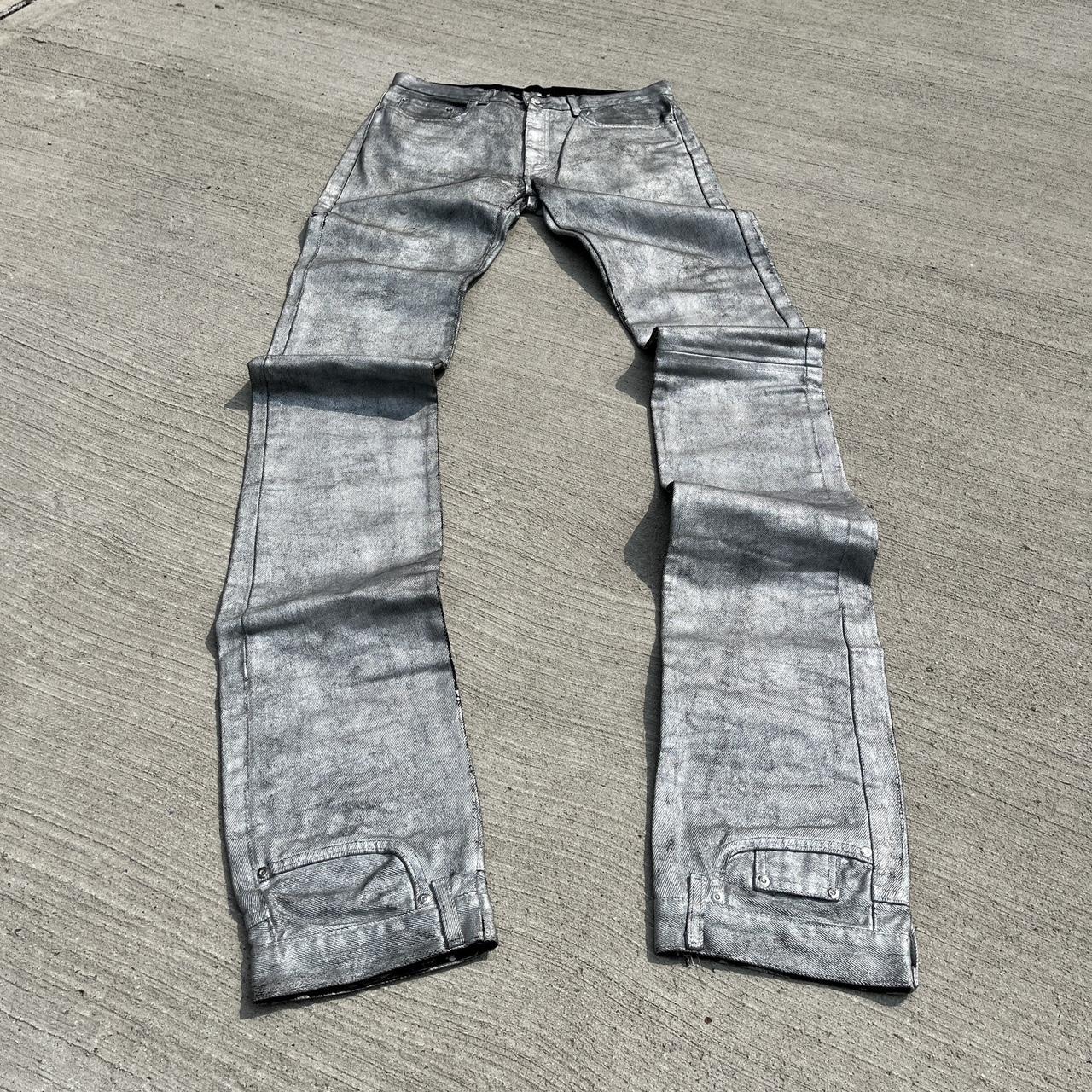 1 of 1 Custom Stacked Denim Jeans (unisex) Fits a... - Depop