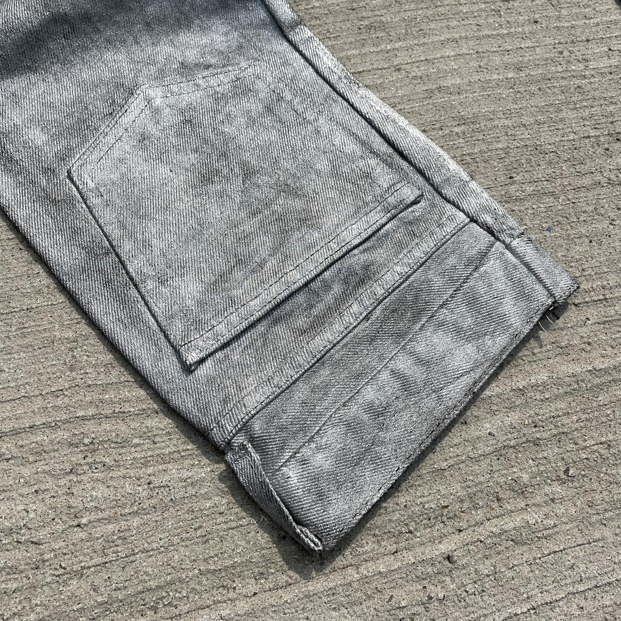 1 of 1 Custom Stacked Denim Jeans (unisex) Fits a... - Depop