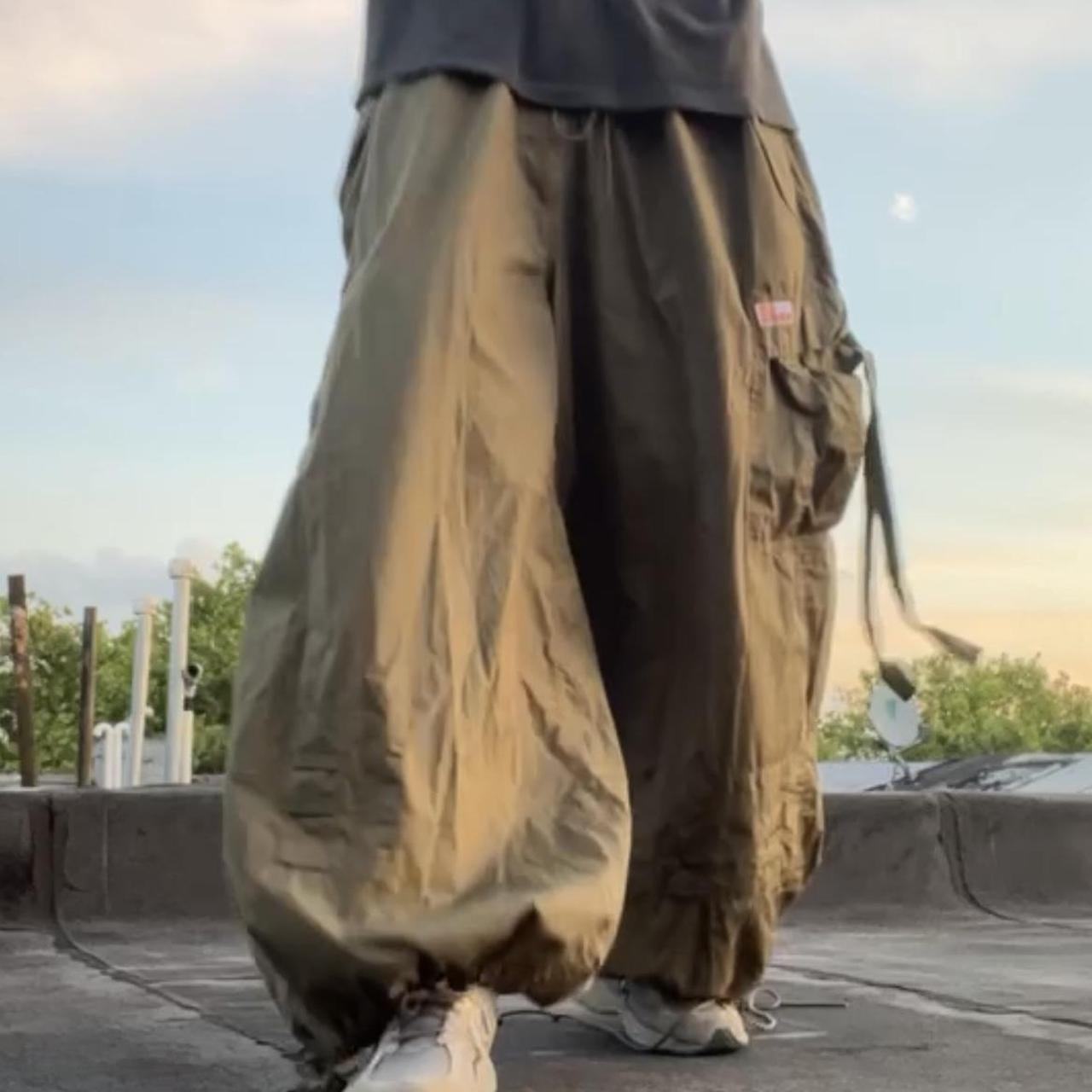 Vintage UFO Cargo Parachute Pants (unisex) Size 40... - Depop