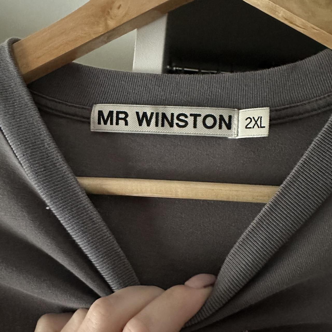 Mr Winston - Vintage Grey Tee - 2XL - Depop