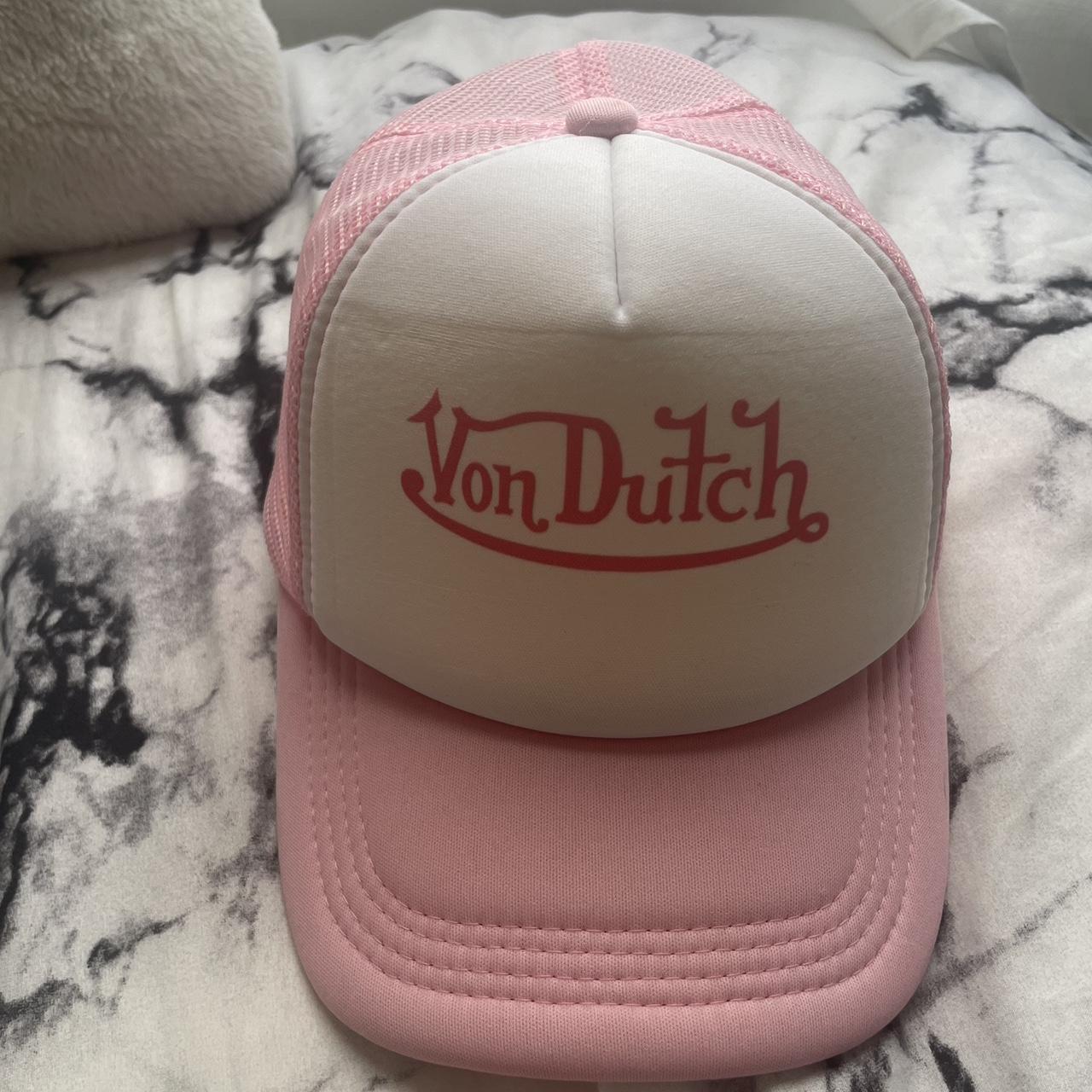 Von Dutch Women's Pink Hat | Depop