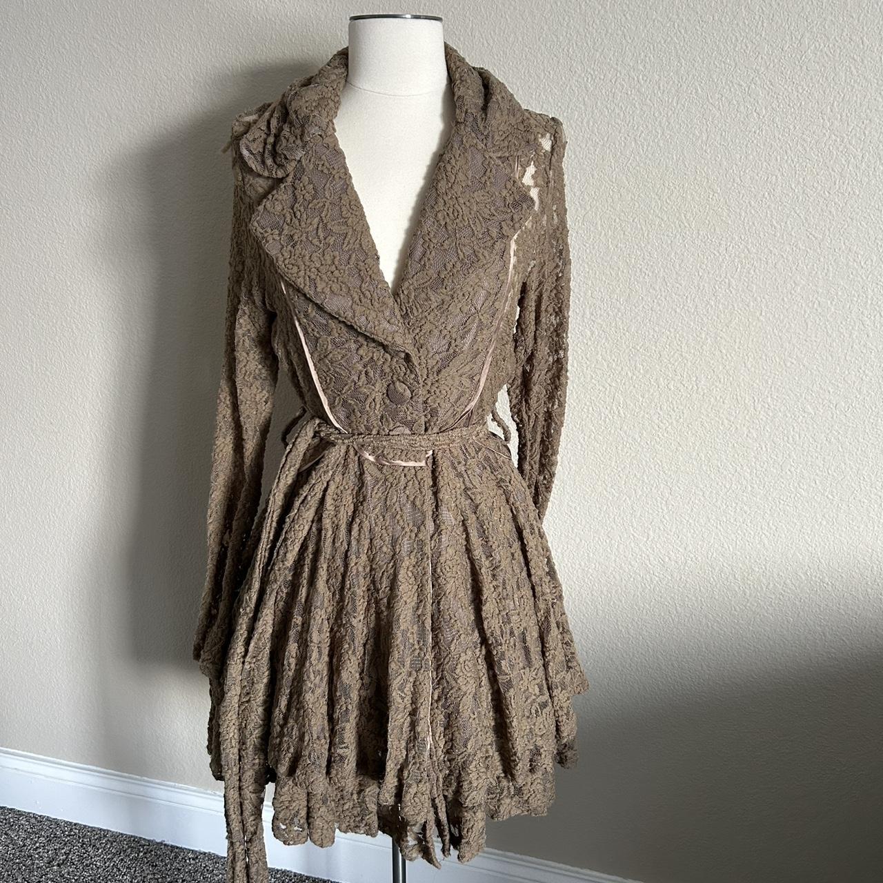 1950s vintage apocalyptic vibes lace coverup with... - Depop