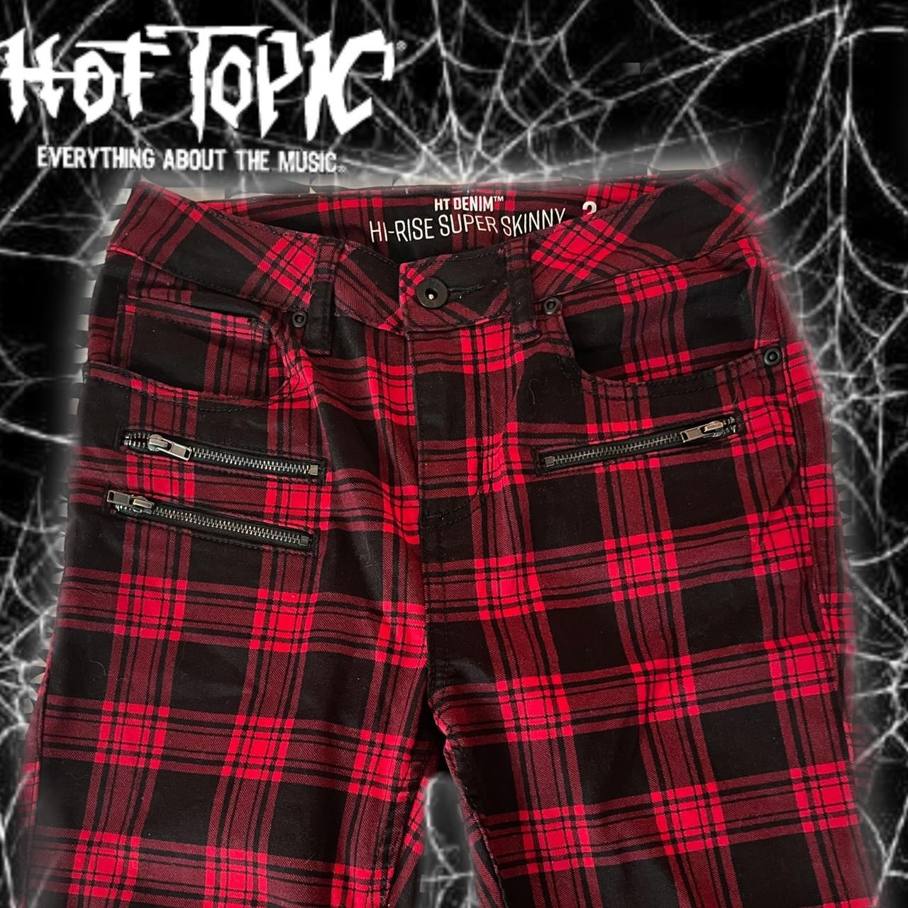 Red and Black Hot Topic “Super Skinny Jeans” 🕷️🩸 ... - Depop