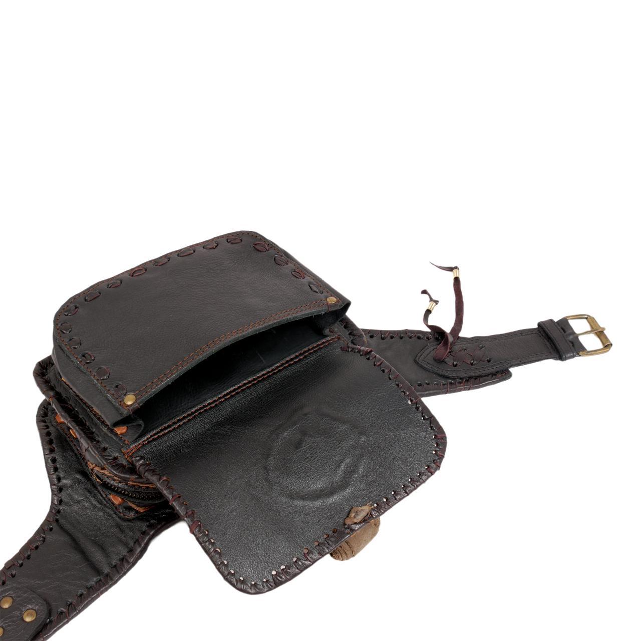 " Leather Bum Bag | Stylish Pocket Festival Fancy... - Depop