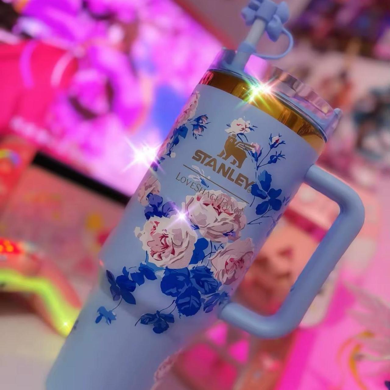Blue Stanley x love shack fancy floral stainless... - Depop