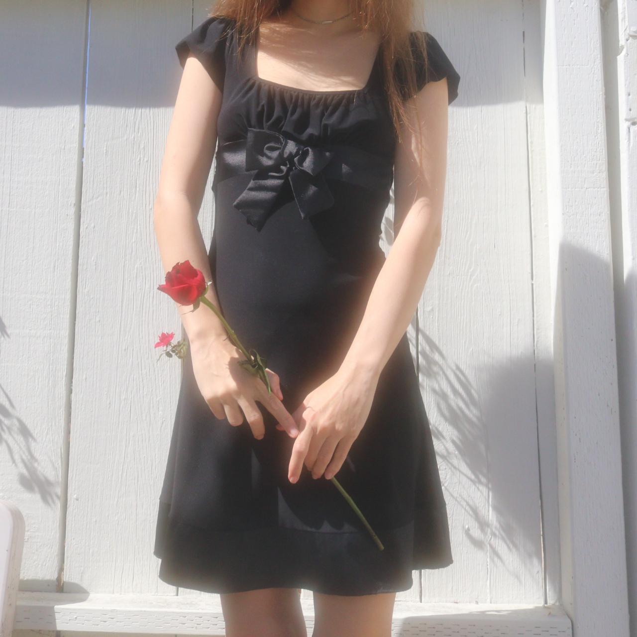 true vintage 1990s gothic dollette dress dark... | Depop