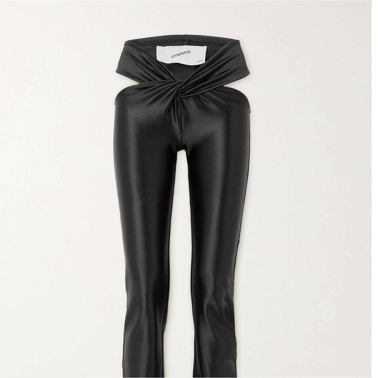 COPERNI Twisted Cut-Out Satin Jersey Pants Original... - Depop