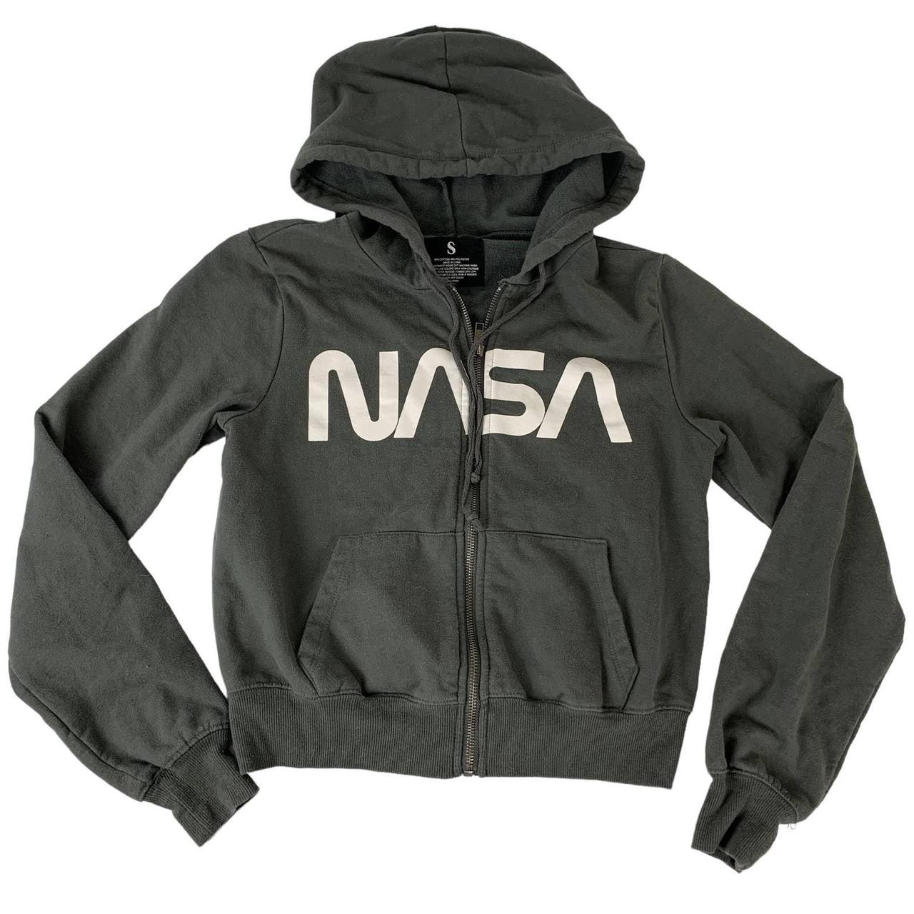 NASA Women's Grey and White Jacket | Depop