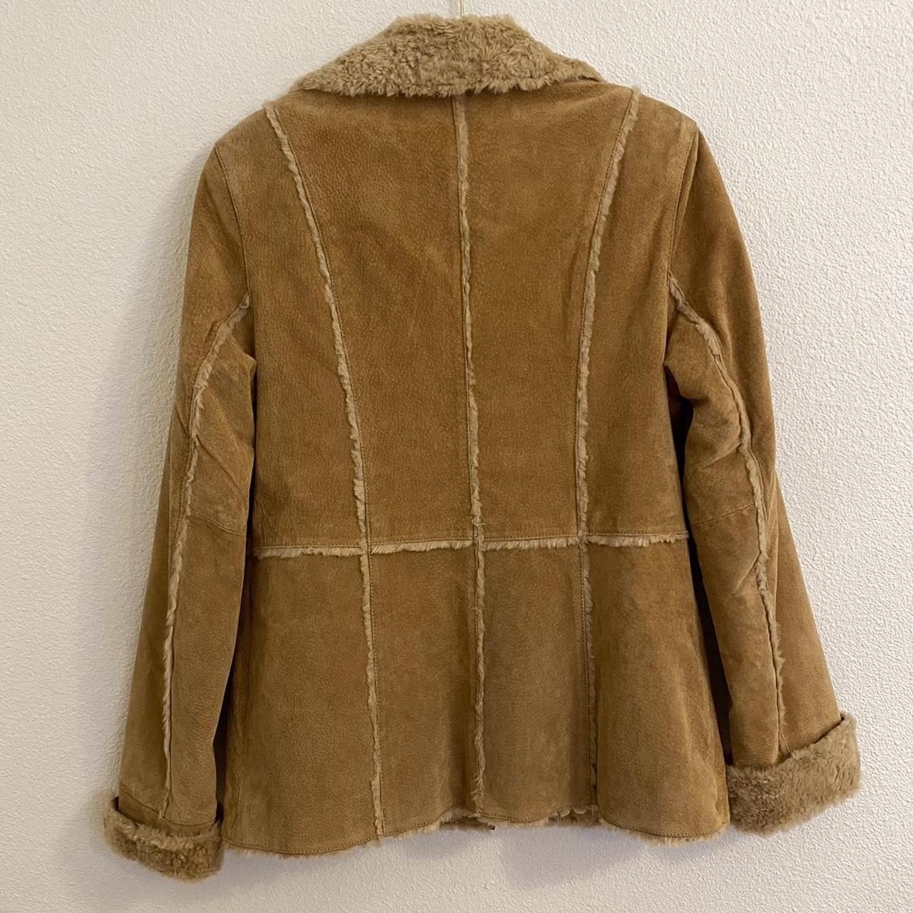 Vintage Giacca Fur Lined Leather Suede Jacket Size... - Depop