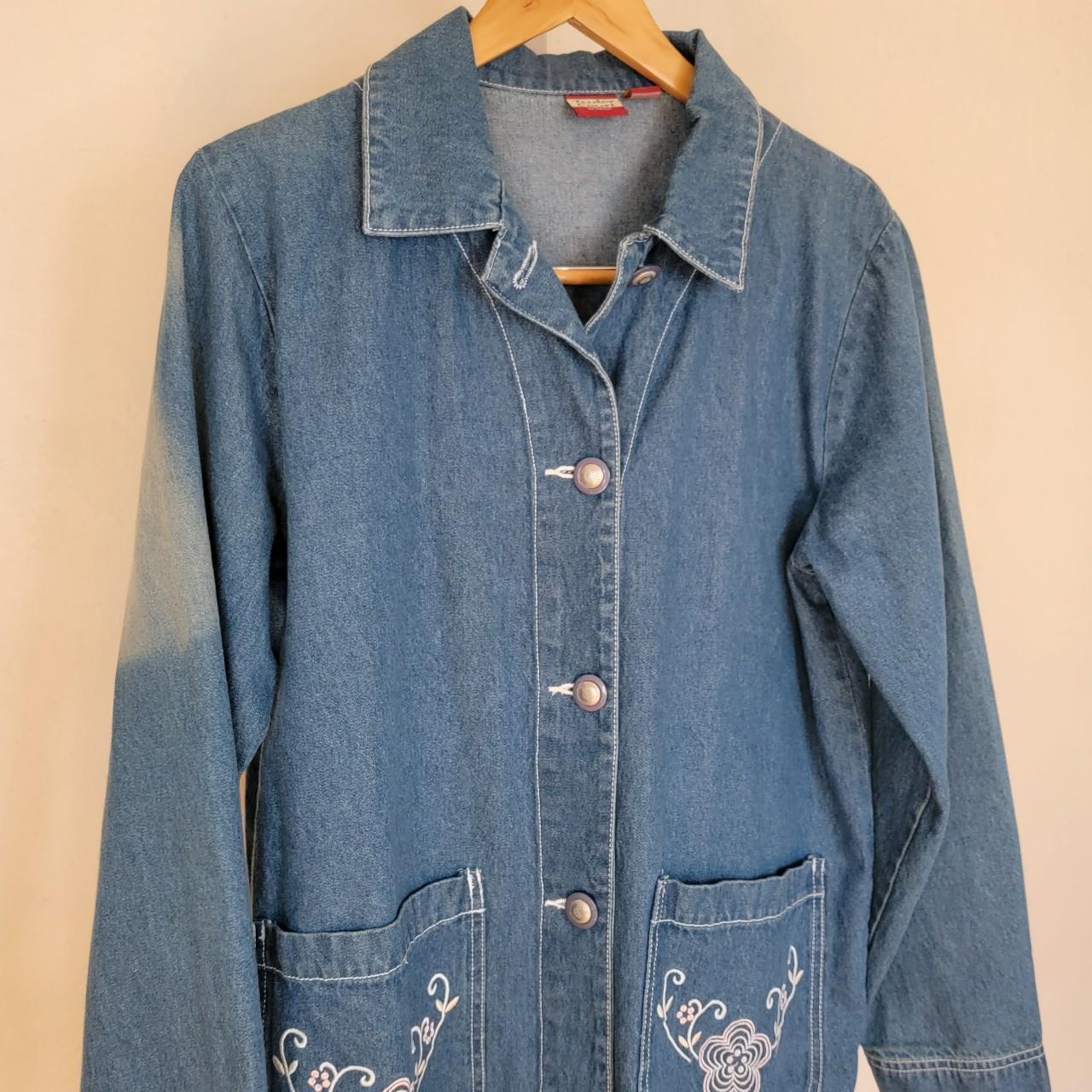 Vintage Denim Chore Coat. Tudor Court. 90s. ... - Depop