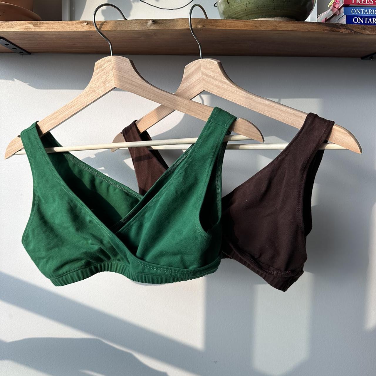 A simple and elegant wrap-style bralette for the... - Depop