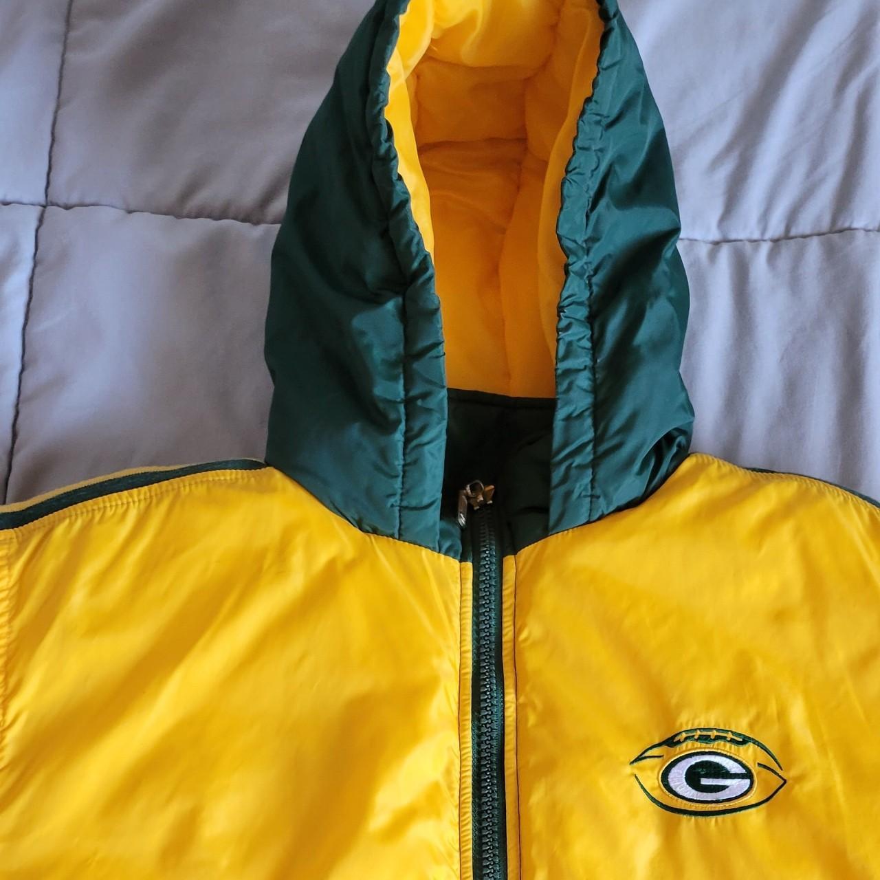 Starter Men's Yellow and Green Jacket | Depop