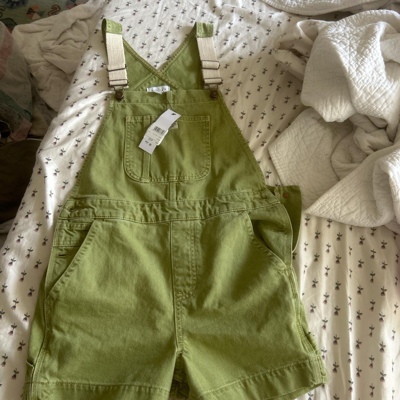 Top shop army green color overalls Soooo cute just... - Depop