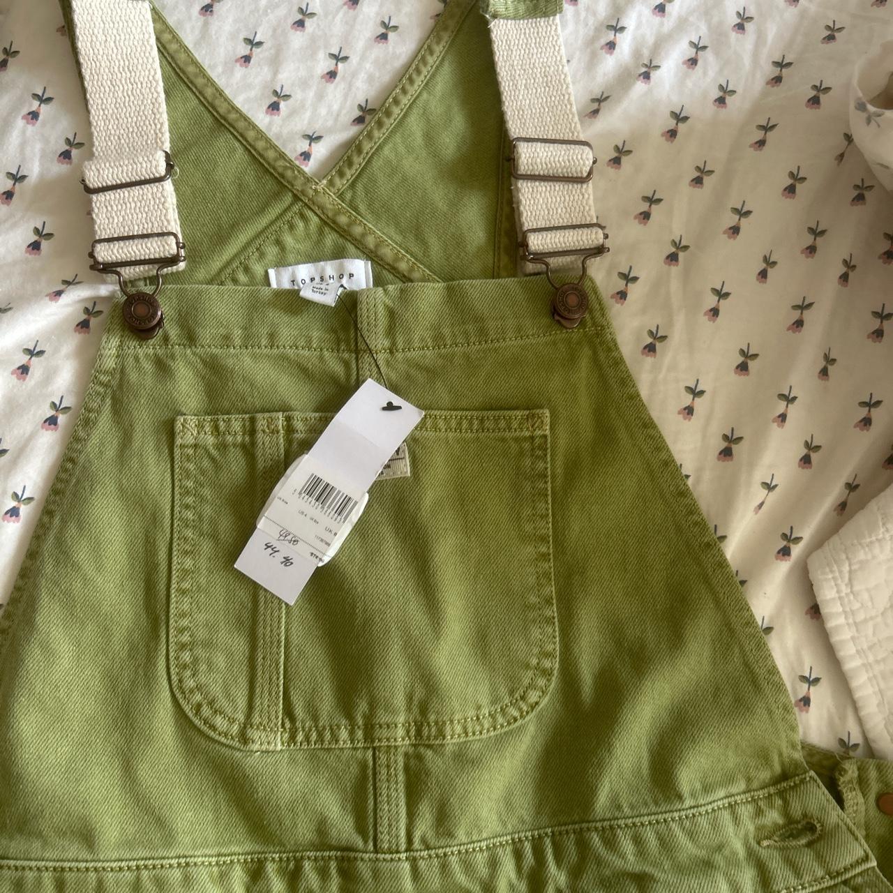 Top shop army green color overalls Soooo cute just... - Depop