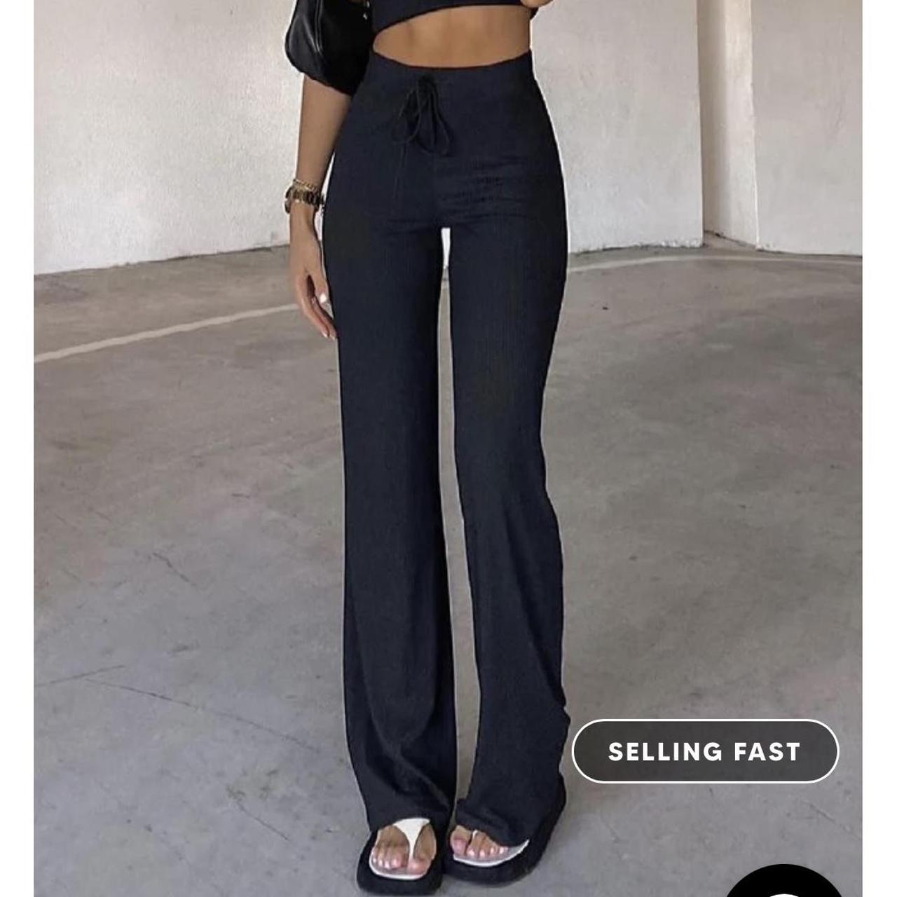 White Fox flare pants size xs, worn twice only.... - Depop