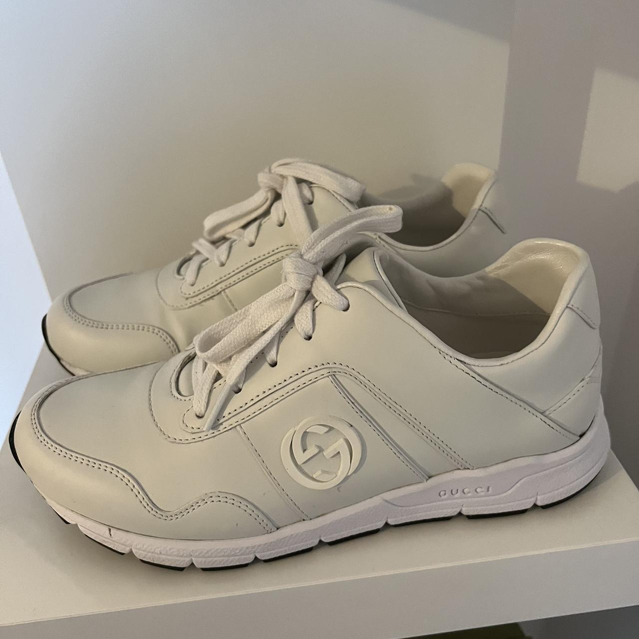 GUCCI TRAINERS MIRO WOMENS GUCCI TRAINERS CREAM... - Depop