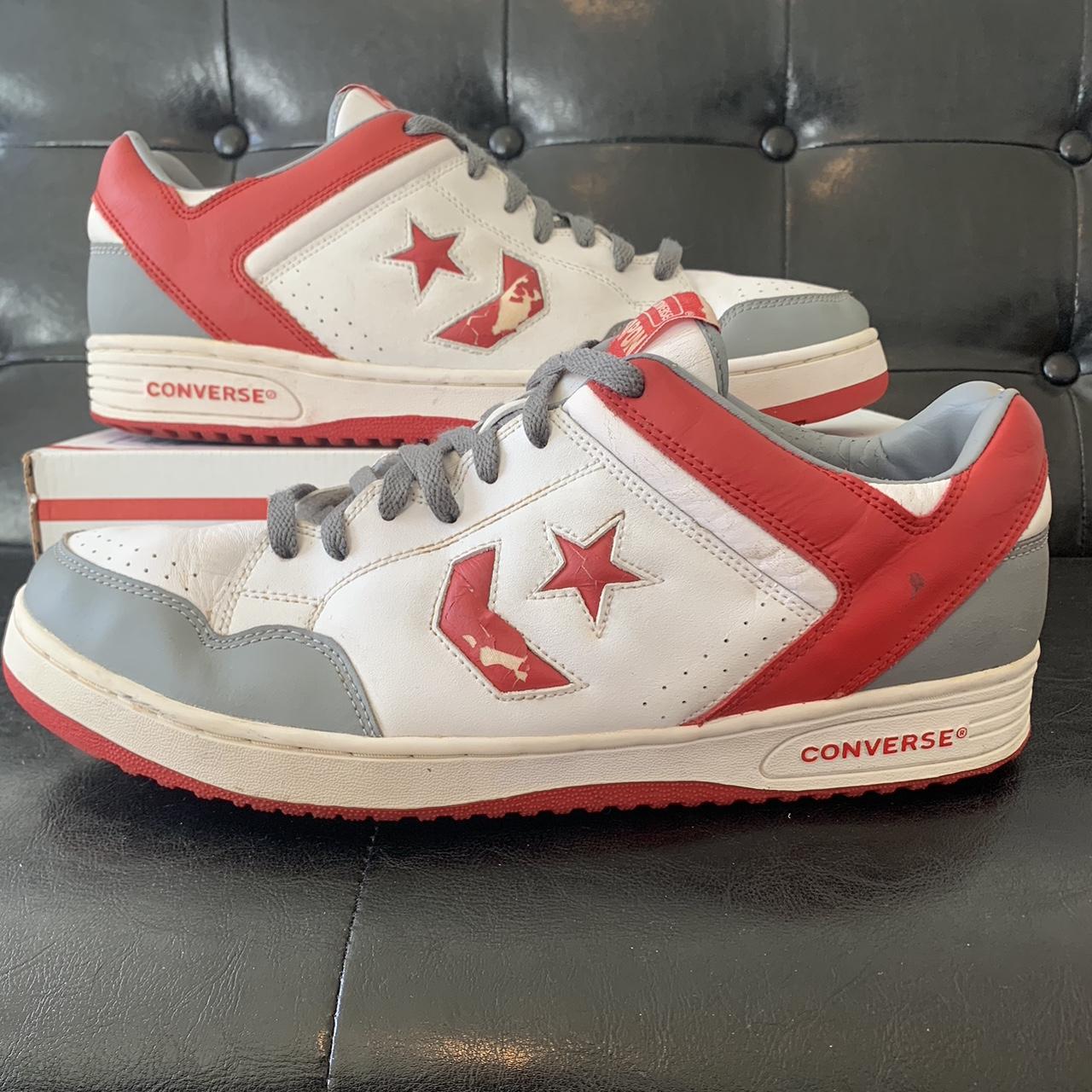 Vintage Converse Weapon Low ‘Red Grey White’ I DON’T... | Depop