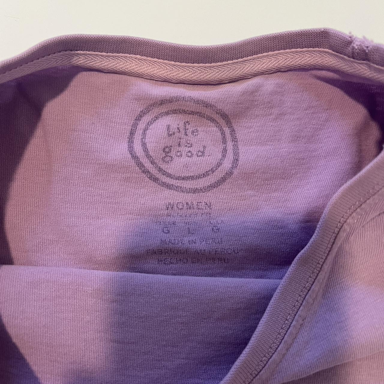 Purple Life is Good Size M Does have minor orange... - Depop