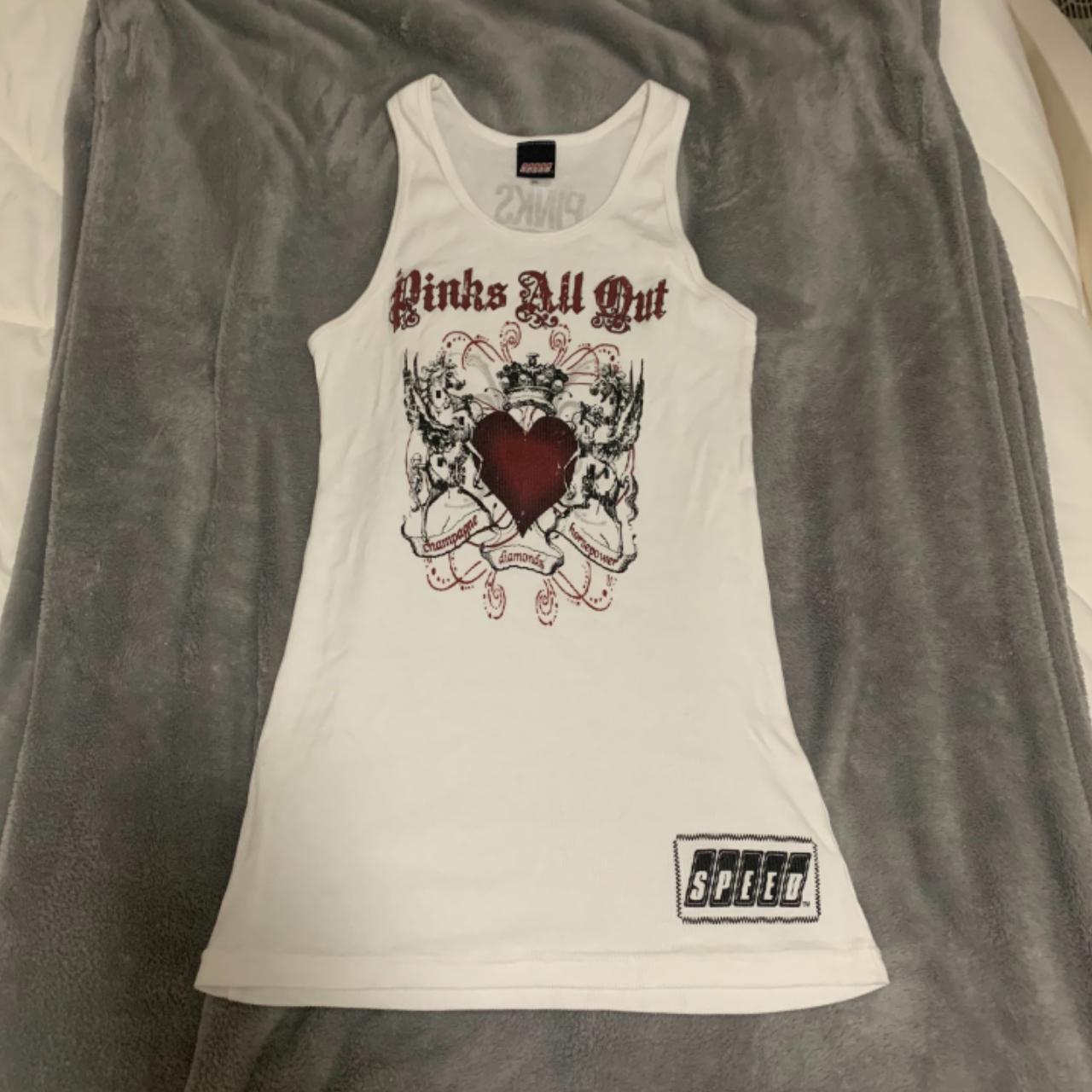 Cyber y2k hearty tank top Size: best fits medium... - Depop