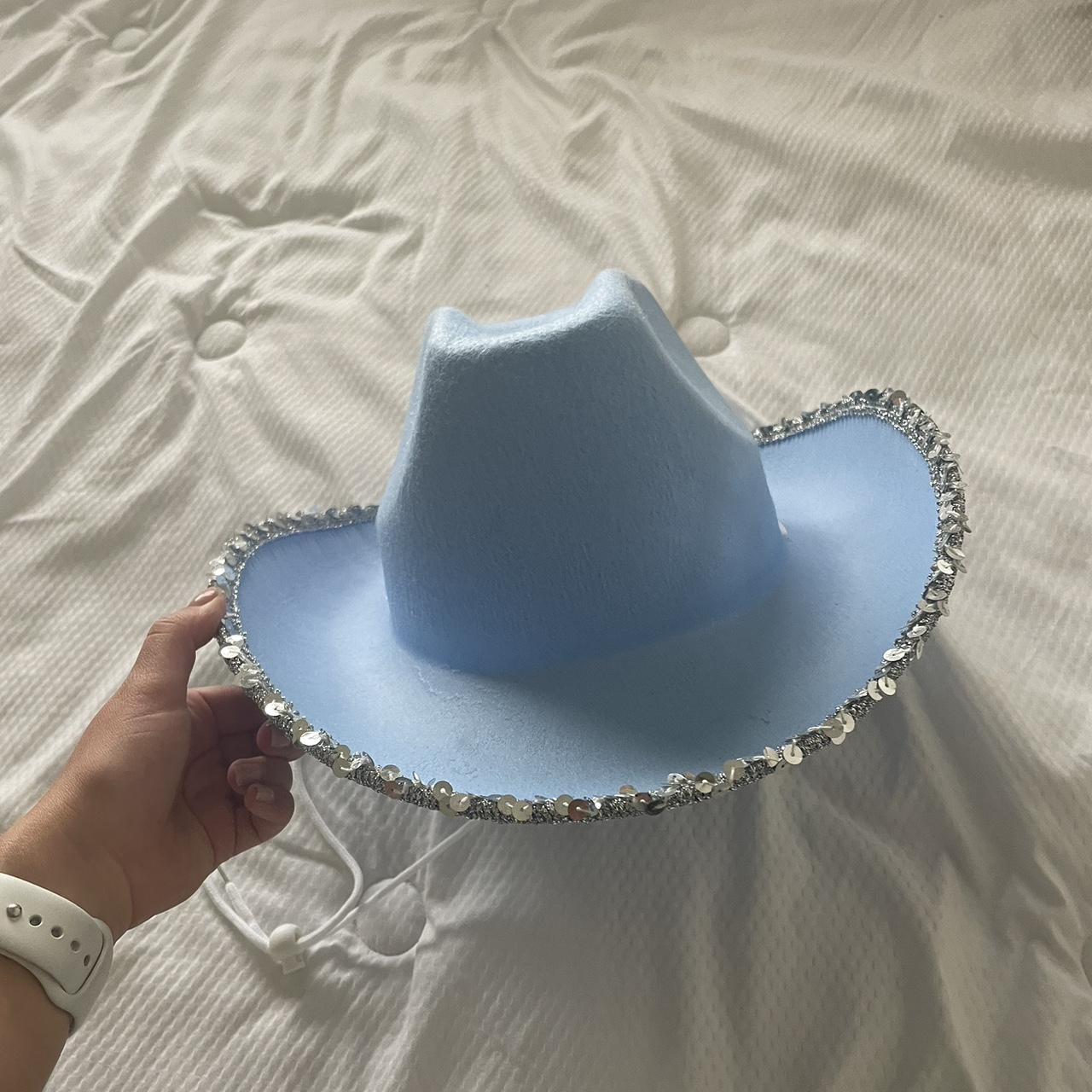 Princess polly blue cowgirl hat never worn size fits... - Depop