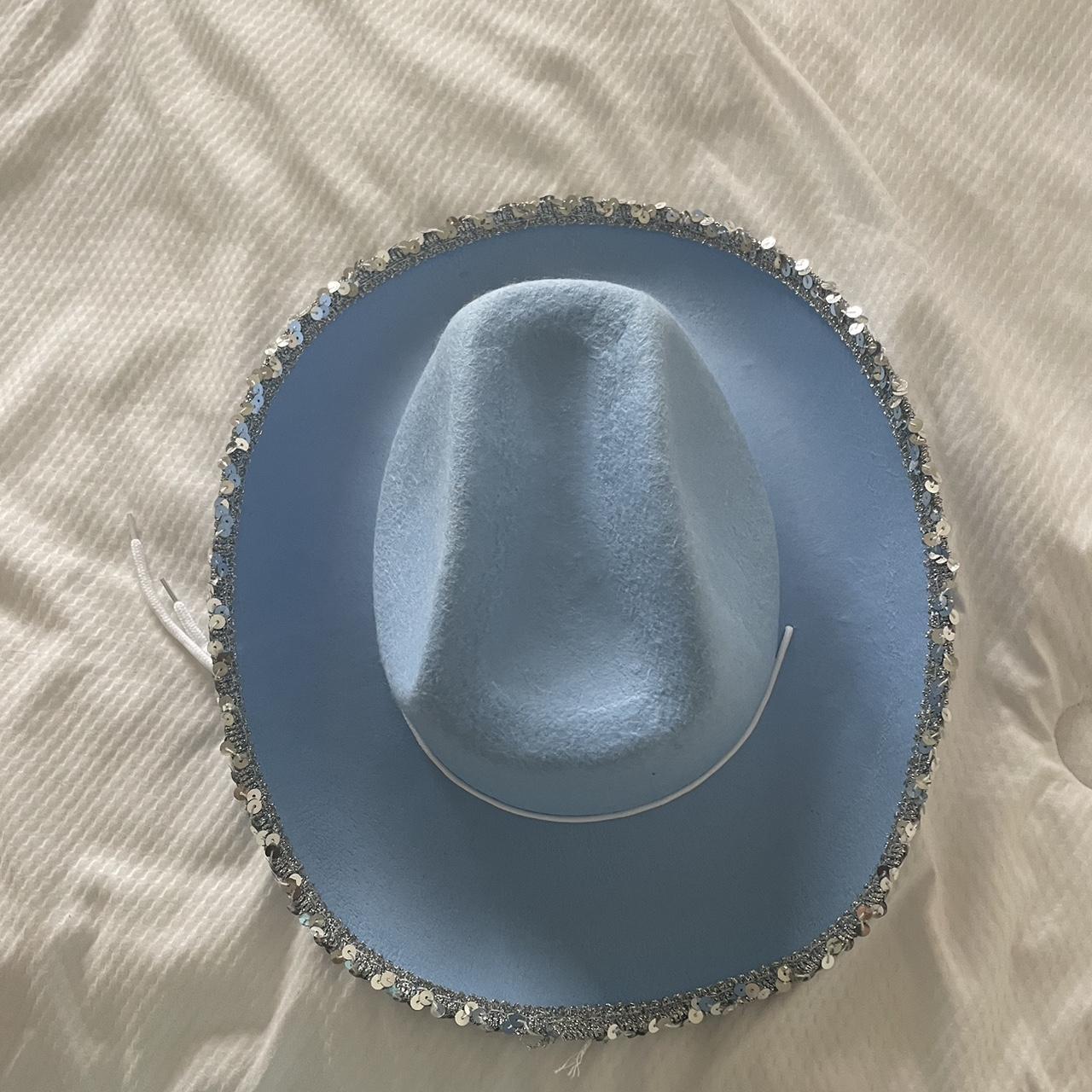 Princess polly blue cowgirl hat never worn size fits... - Depop