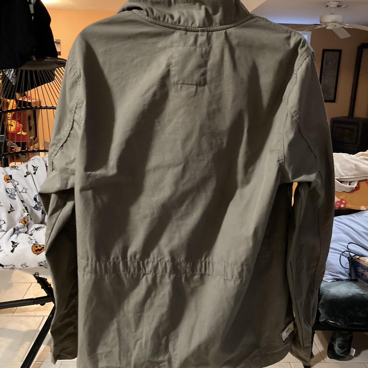 Olive green vans jacket Size medium Good condition... - Depop