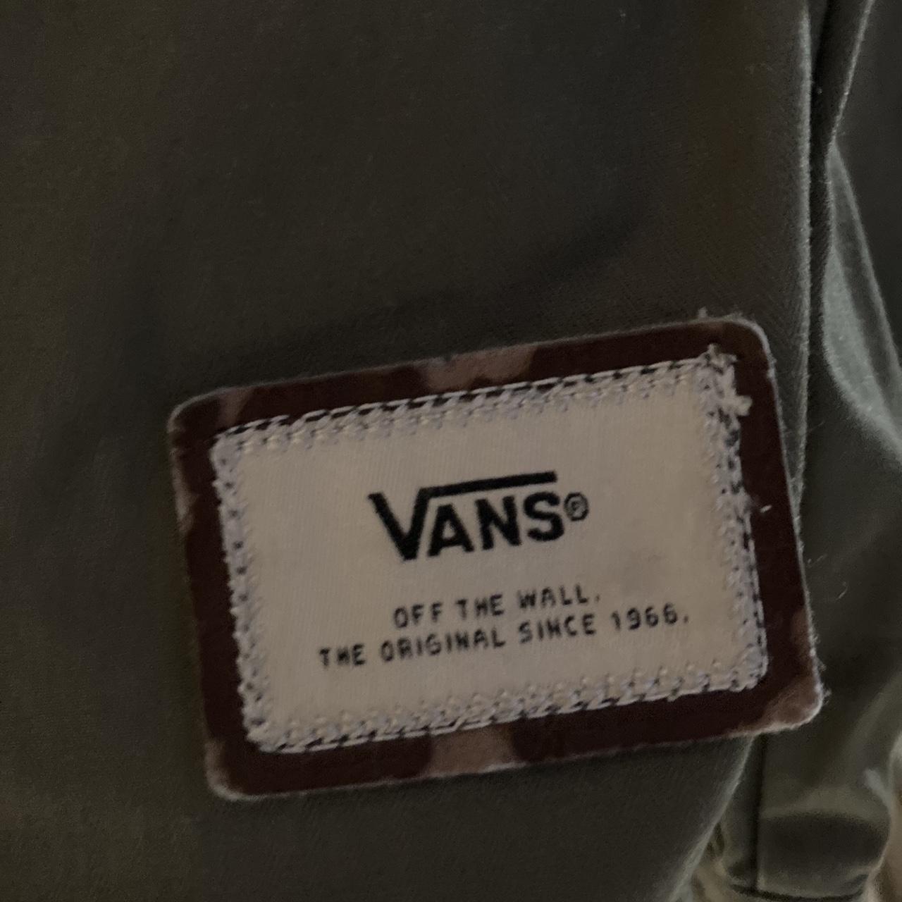 Olive green vans jacket Size medium Good condition... - Depop