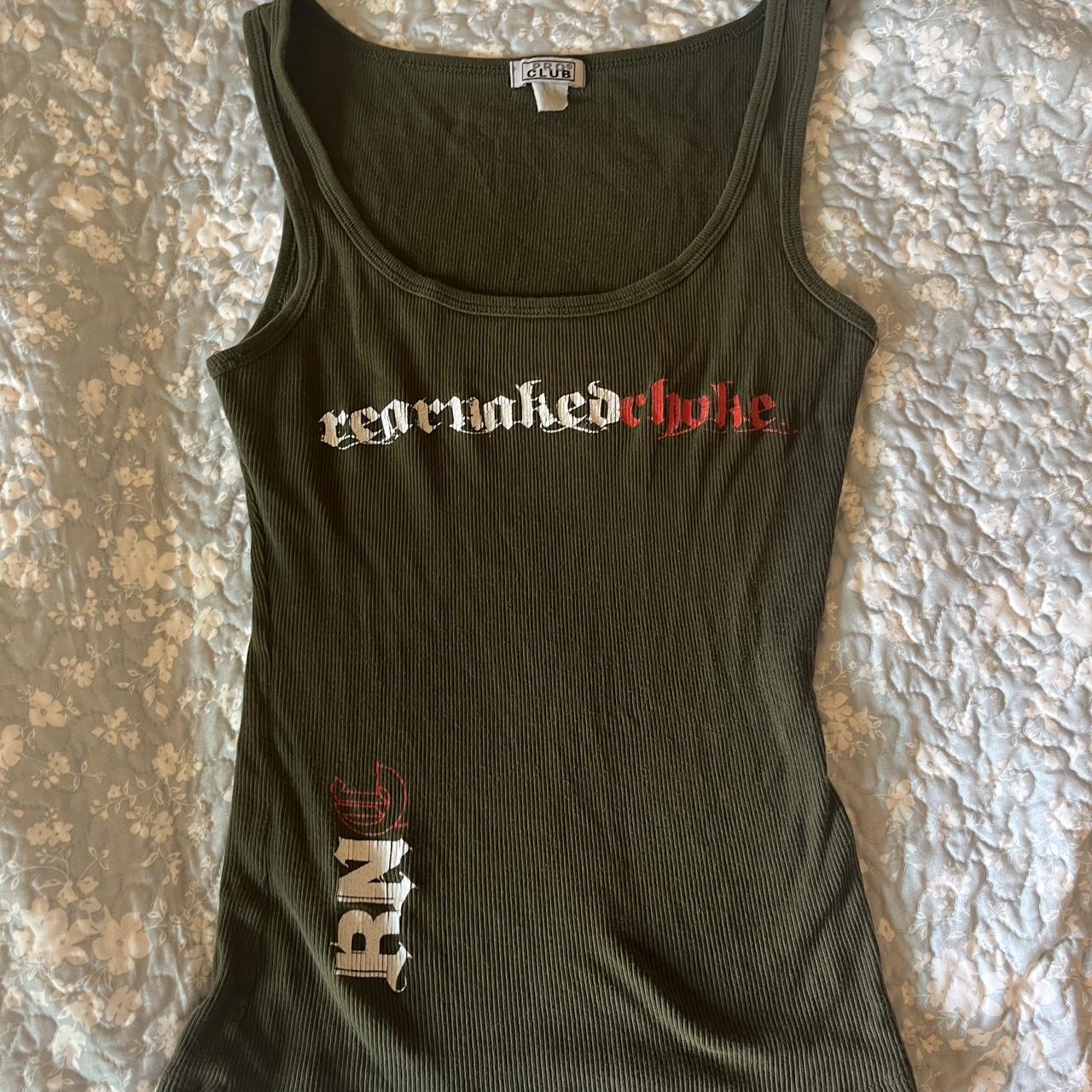Army Green pro club women’s Tank 🐍 Noticeable wear... - Depop