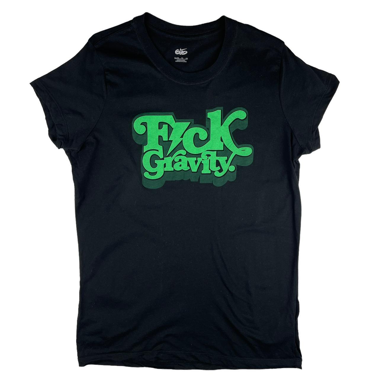 Nike 6.0 Fuck Gravity Spellout T Shirt Black and... - Depop
