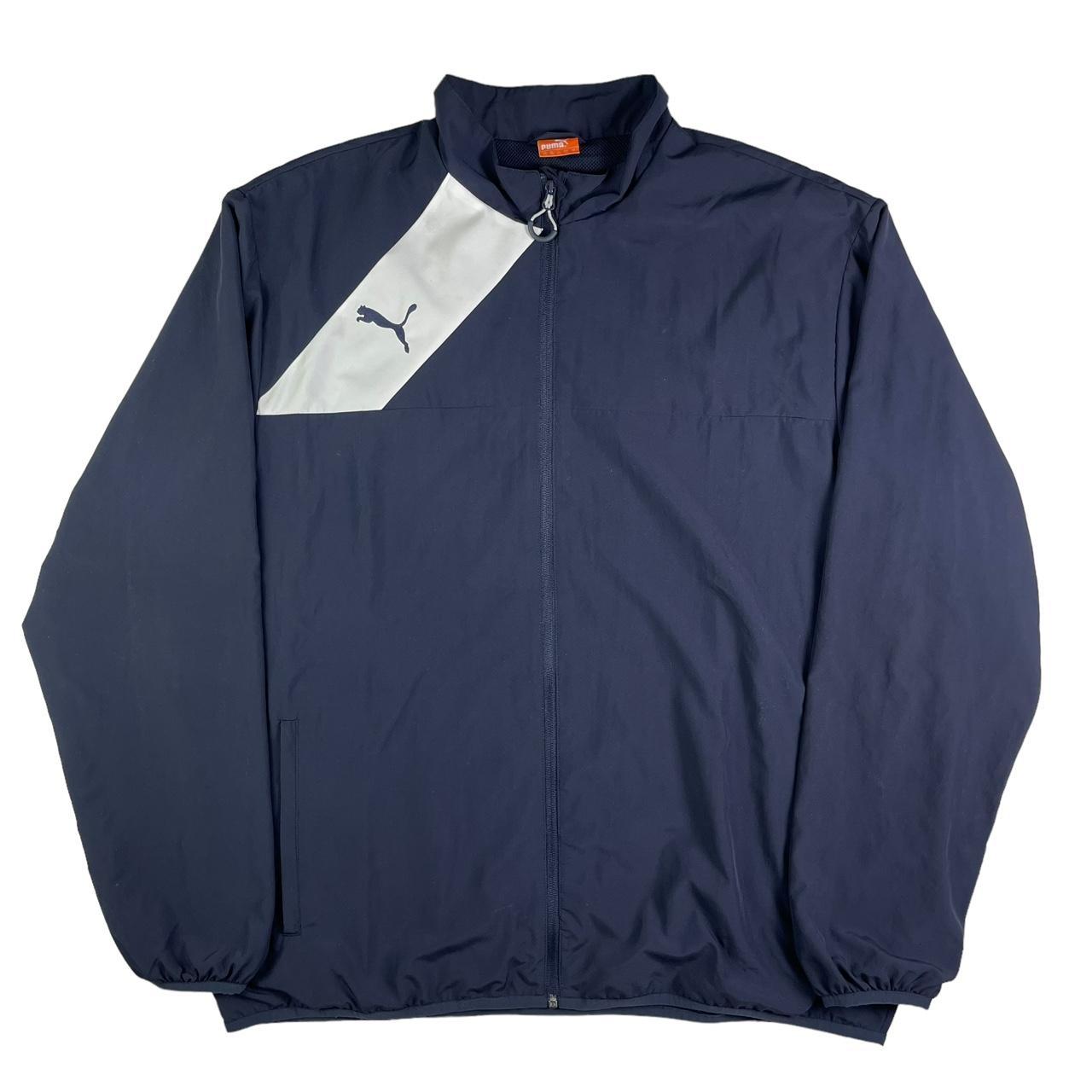 Vintage Puma Track Jacket Navy Blue 3XL Good... - Depop