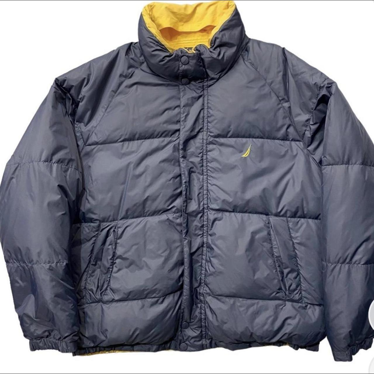 Nautica Reversible Puffer Jacket Vintage mens womens... - Depop
