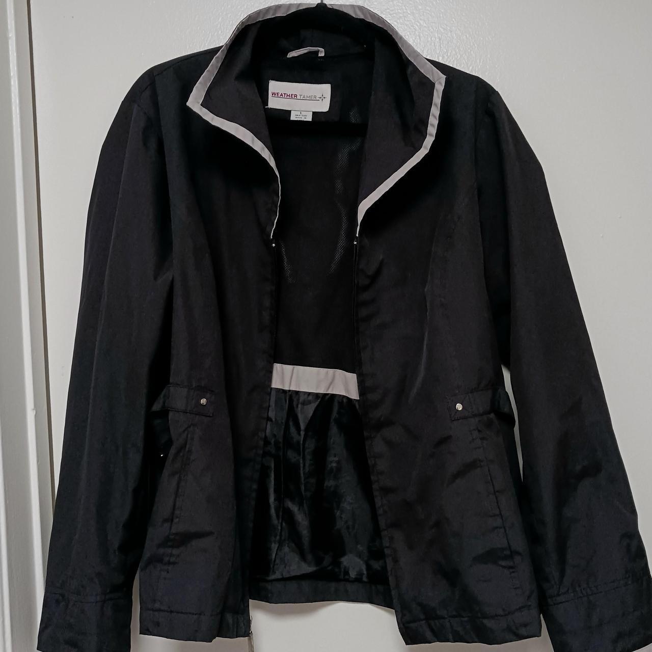 Weather Tamer Long Sleeve Black Jacket Rain Coat... | Depop