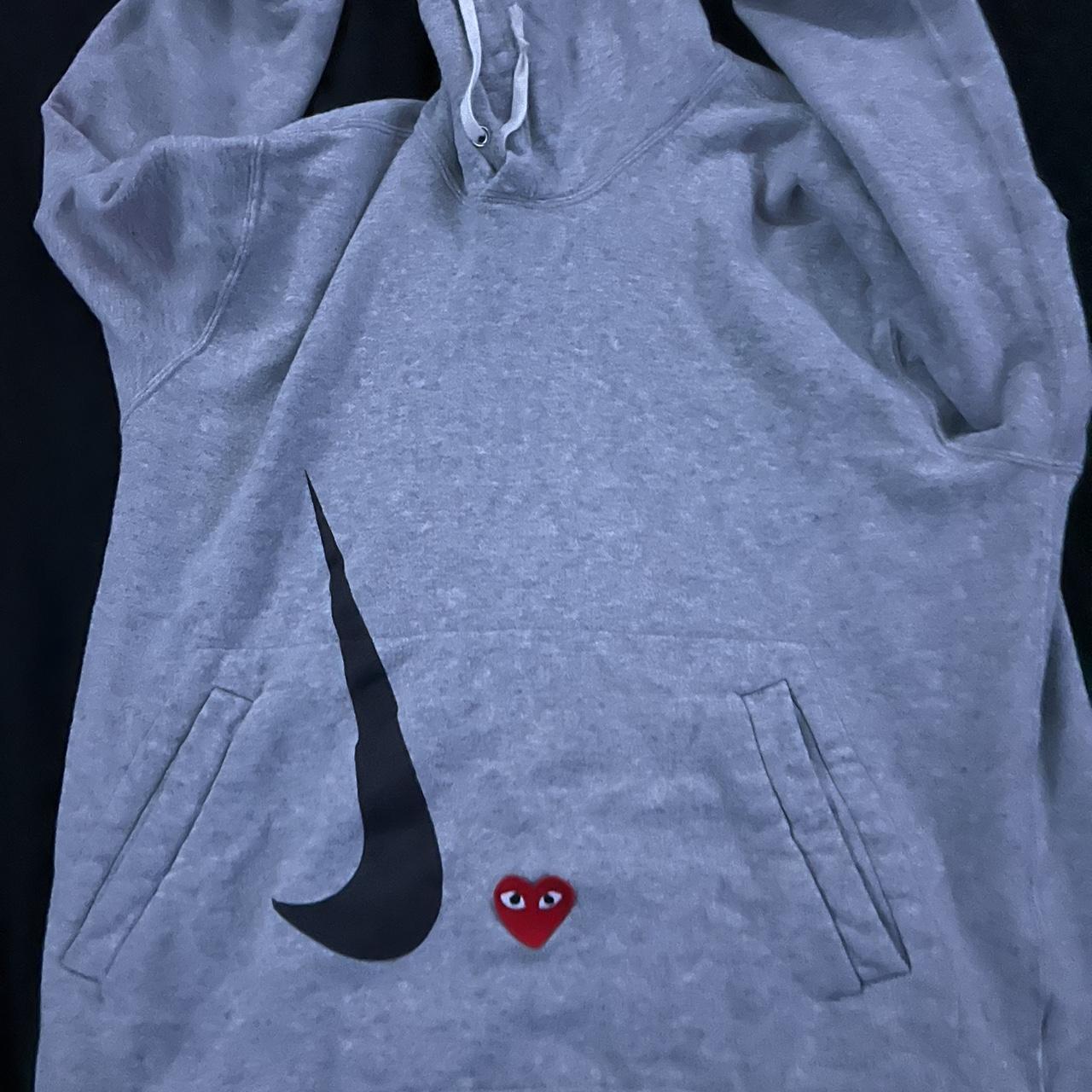 CDG X NIKE hoodie FITS LIKE A SMALL SIZE MENS LARGE... - Depop